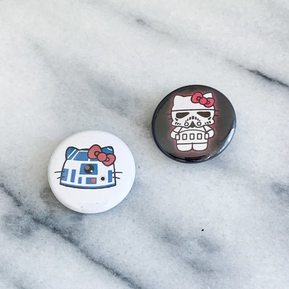 Hello Kitty | Toys | Hello Kitty X Star Wars Button Pins Set Of 2 ...